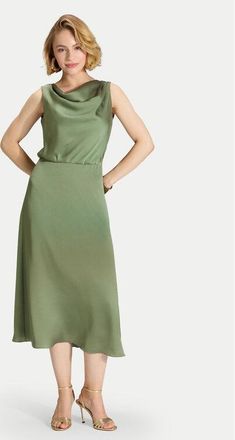 Swing Coctailkleid 5AK04900 Gr&uuml;n Regular Fit