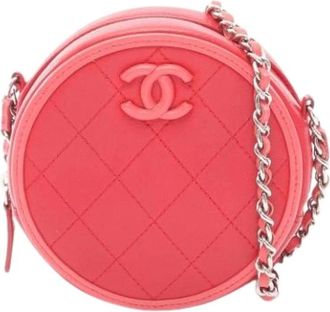 Chanel Sac bandouli&egrave;re vintage en cuir doccasion - Femme - Pre-owned - Rose - Taille: ONE Size