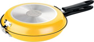 Tescoma PRESTO Doppelpfanne &oslash; 26 cm I Vielseitige 2-in-1 Bratpfanne mit Antihaftbeschichtung I Ideal f&uuml;r Omeletten, Teigtaschen & mehr I Sp&uuml;lmaschinenfest I E