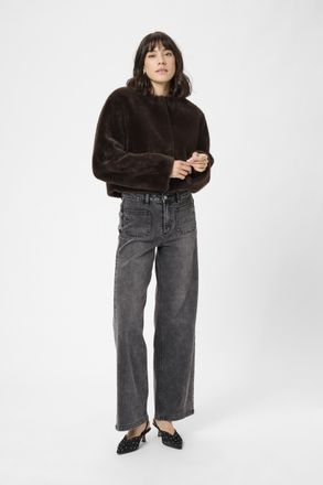 Kaffe Jacke KAjemmy Jacke Regular fit dark brown