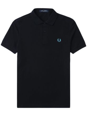 Fred Perry polo en coton à logo brodé - Noir