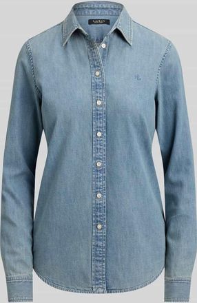 Lauren Ralph Lauren Regular Fit Jeansbluse aus reiner Baumwolle