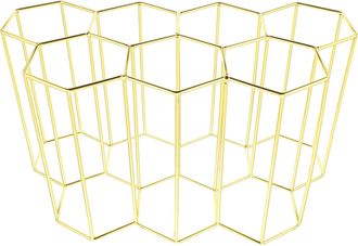 BESPORTBLE Levemolo Waben Weinregal aus Robustem Freistehender Flaschenhalter f&uuml;r Wein und Spirituosen Vielseitiges Getr&auml;nkeregal f&uuml;r K&uuml;che Esszimmer und Bar Lan