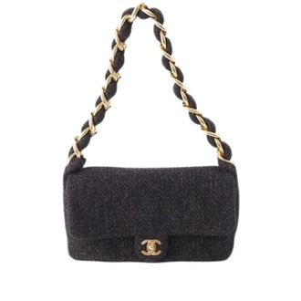 Chanel Pre-owned Gesteppte Tweed Umh&auml;ngetasche - - Pre-owned - Damen - Schwarzk - ONE SIZE