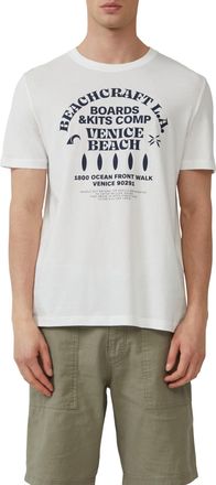 s.Oliver Baumwoll-T-Shirt mit Crewneck und Artwork