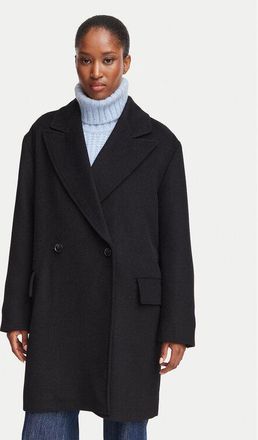 HUGO BOSS Wollmantel C_Calesarina 50568506 Schwarz Regular Fit