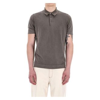 Drumohr Braune T-Shirts und Polos Superleichte Baumwolle - - Tops - Herren - Braun - XL