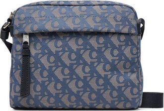 Calvin Klein Umhängetasche Slouched Monogram Mini Zip Fligh LV04G3175G Himmelblau