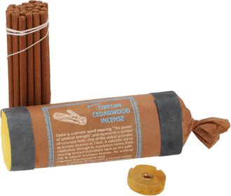 Guru Shop Tibetische Nat&uuml;rliche R&auml;ucherst&auml;bchen - Zedernholz/Cedarwood, 12x4x4 cm