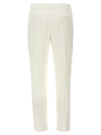 Alexander McQueen Womens White Viscose Casual Pants