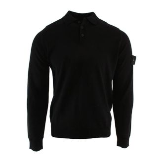 Stone Island Rundhals-Strickware - - Knitwear - Herren - Schwarzk - S