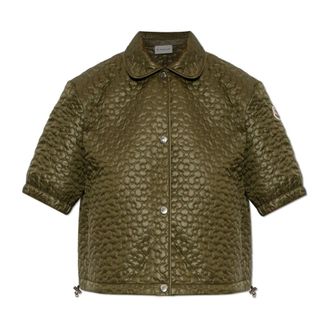 Moncler Femme, Vestes, Vert, Taille: 40 FR Quilted Shirt