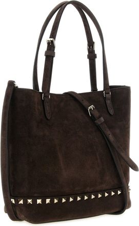 Valentino Garavani Rockstud Tote Bag - Brown