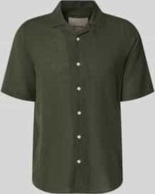 Only & Sons Slim Fit Freizeithemd aus Baumwoll-Leinen-Mix Modell CAIDEN