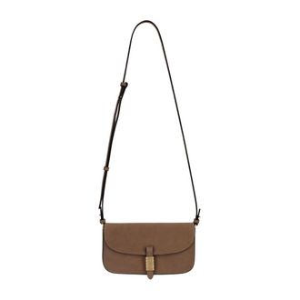 Pinko Pinko, Femme, Sacs, Brun, Taille: ONE Size Sac bandouli&egrave;re plat Saddle