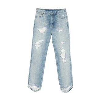 Cole Buxton Homme, Jeans, Bleu, Taille: W28 Jean Classique Cinq Poches Bleu