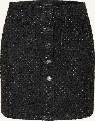 A|X Armani Exchange Jeansrock Mit Schmucksteinen schwarz