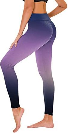 Generic Legging de sport 2026 pour femme - Impression d&eacute;grad&eacute;e - Tendance - Pour le fitness et le sport, Noir, M