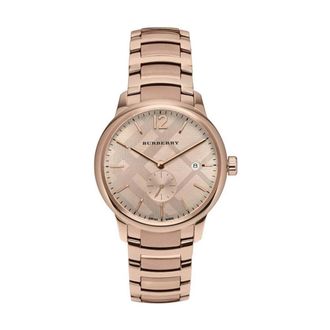 Burberry Die klassische runde Uhr - - Accessories - Herren - Rosa - ONE SIZE
