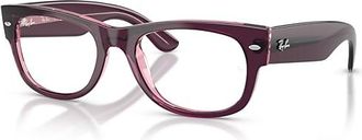 Ray-Ban Mega Wayfarer II Optics Violet & Pink Fassung Klar Glas Polarisiert 52-21