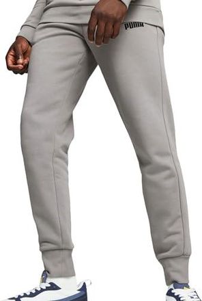 Puma Ess Logo Pantalon FL Cl tricoté, Gris béton, L Homme