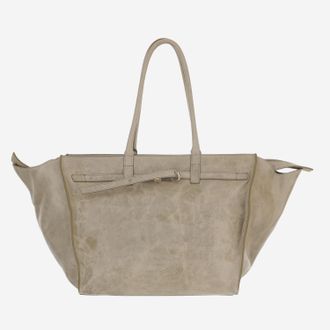 Benedetta Bruzziches Womens Weekend Leather Bag Beige Shoulder