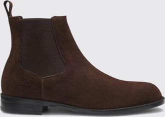 HUGO BOSS Bottines Chelsea en daim avec cheville &eacute;lastique et tirette