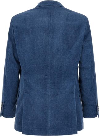 Brunello Cucinelli Cotton Velvet Blazer - Blue