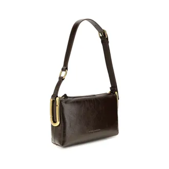 Marc Jacobs Crinkle Calf Leather Shoulder Bag - Brown