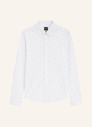 HUGO BOSS Hemd Myjersey_M Slim Fit weiss