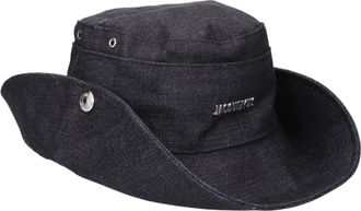 Jacquemus Casquettes Le Bob Femmes Coton Bleu/Bleu Marine