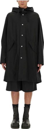 Jil Sander Homme, Manteaux, Noir, Taille: L W Parka 01 PNT