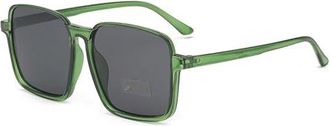 Generic Lunettes De Soleil Carr&eacute;es &Agrave; Grande Monture For Hommes Et Femmes, Id&eacute;ales For Les Vacances En Plein Air Ou D&eacute;placements(Green)