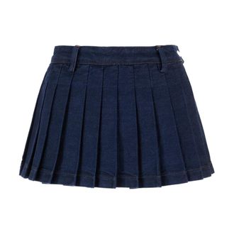 7 For All Mankind Plissee-Minirock - - Skirts - Damen - Blau - W27