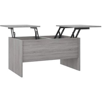 vidaXL Table basse sonoma gris 80x50x42,5 cm bois ding&eacute;nierie Vidaxl