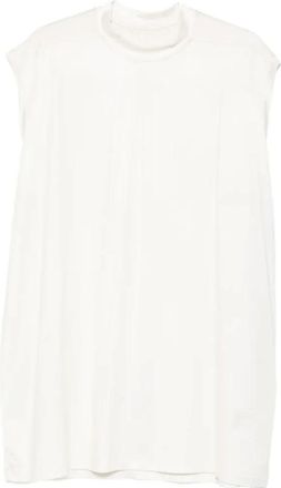 Rick Owens Homme, Tops, Blanc, Taille: M T-Shirt Tarp
