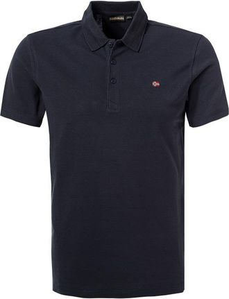 Napapijri Herren Polo-Shirt blau Baumwoll-Piqu&eacute;