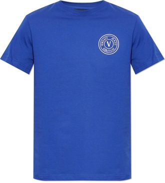 Versace Jeans Couture Homme, Tops, Bleu, Taille: XL T-Shirt Avec Imprimé