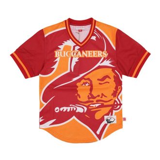 Mitchell & Ness NFL Jumbotron 3.0 Mesh V-neck Jersey - - Sport - Herren - Rot - L