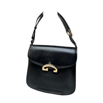 Gucci Pre-owned Leder G Clasp Flap Umh&auml;ngetasche - - Pre-owned - Damen - Schwarzk - ONE SIZE