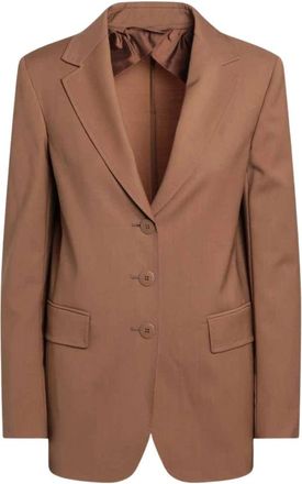 Max Mara Femme, Vestes, Brun, Taille: 38 FR Giacca Monopetto