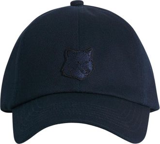 Maison Kitsun&eacute; Homme, Accessoires, Bleu, Taille: ONE Size Fox Head Cap