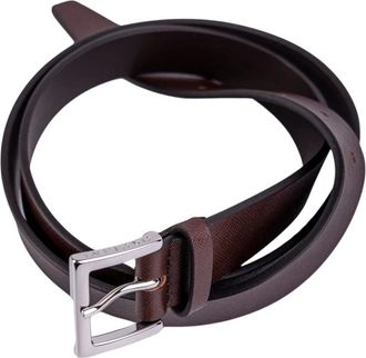 Orciani Homme, Accessoires, Brun, Taille: 105 CM Cintura Basic Saffiano