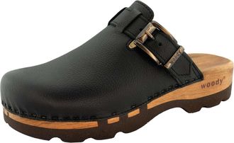 Woody Herren Lukas Clog, Schwarz, Größe 50