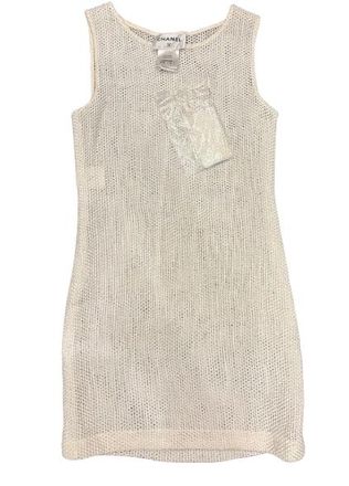 Chanel Cotton Mesh Mini Dress Size M