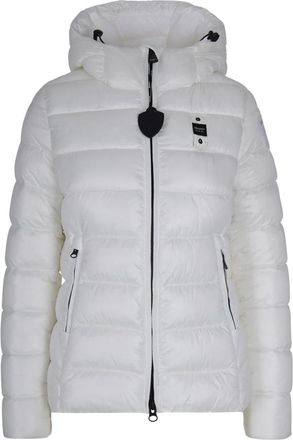 Blauer Gesteppte Winterjacke - - Jackets - Damen - Wei&szlig; - S