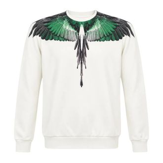 Marcelo Burlon F6Cmmasw045 Rundhals-Sweatshirt - - Sweatshirts & Hoodies - Herren - Wei&szlig; - L
