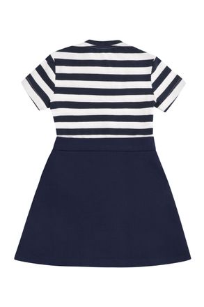 Versace Girls Mini Dress Cotton Blue