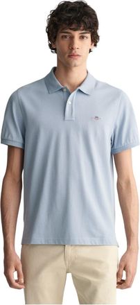 GANT Herren REG Shield SS Pique Polo, Dove Blue, XXL