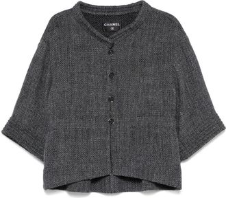 Chanel veste à col officier (2016) - Gris